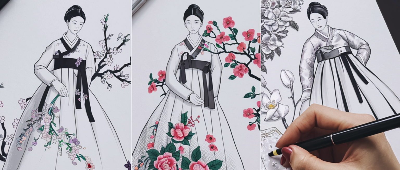 How Winter Flowers Elevated Women’s Hanbok Design – Hanbok Beauties